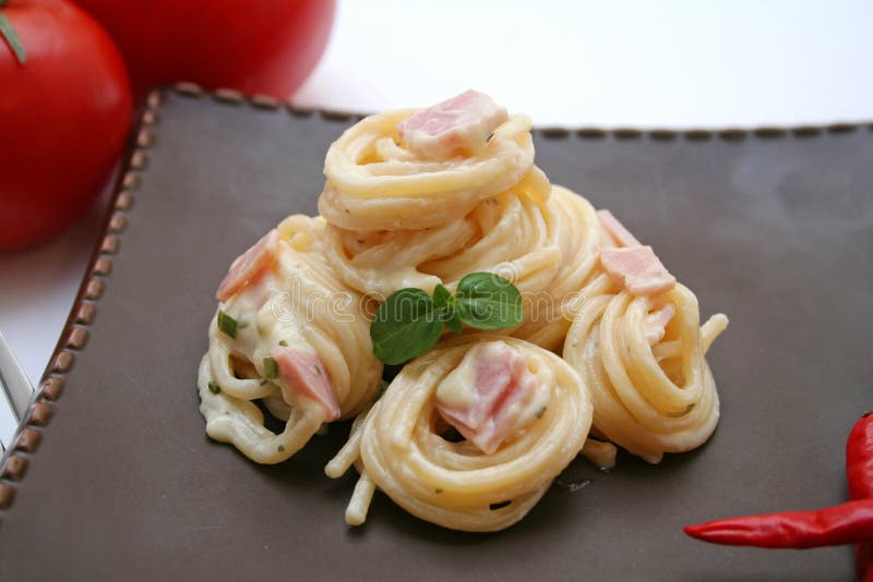 Fresh pasta stock image. Image of italian, sauce, food - 9209143