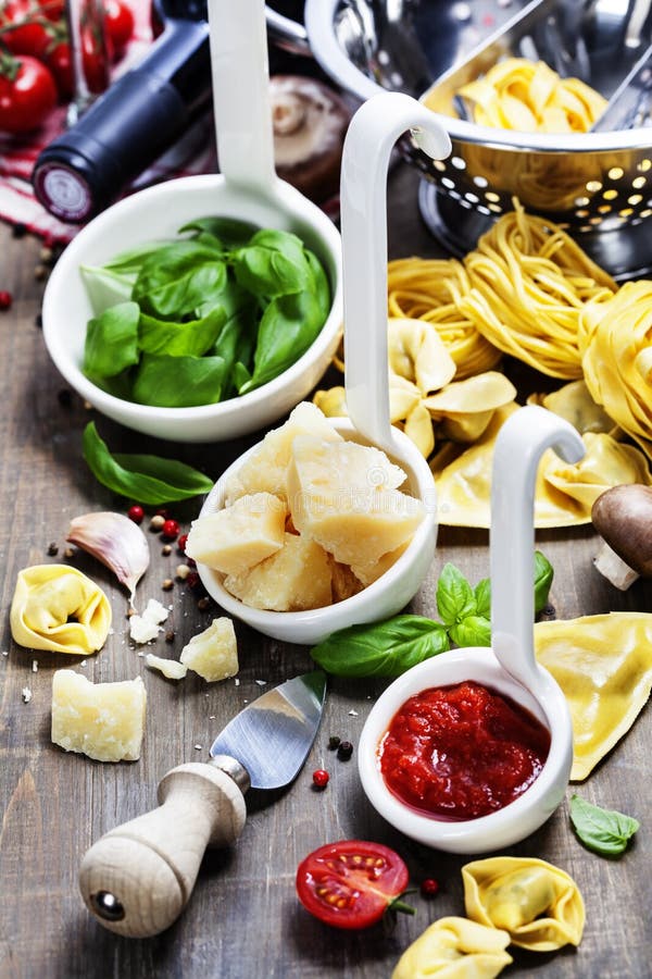 Fresh pasta stock image. Image of ingredient, fresh, cheese - 33568633