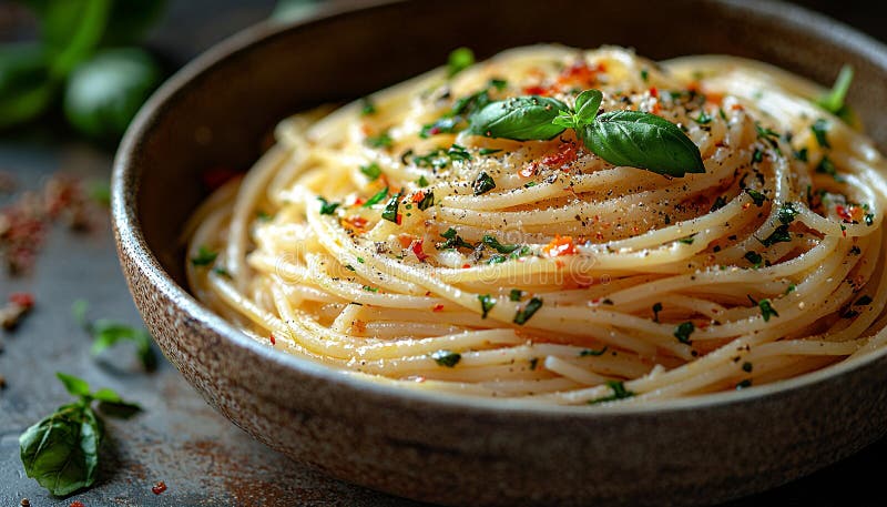 Fresh Pasta Meal Cooked with Healthy Italian Ingredients Generated by ...