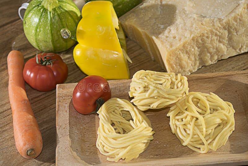 Fresh pasta: tonnarelli stock photo. Image of flour, tonnarelli - 49156962