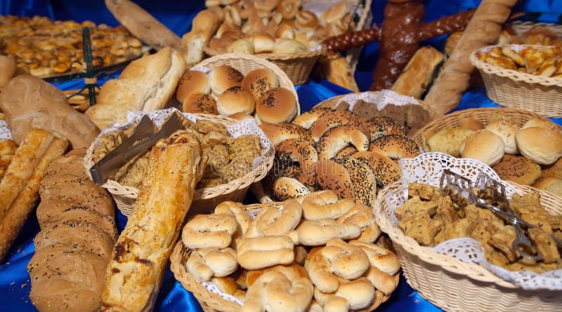 Fresh Pastry on Table in Buffet Stock Image - Image of bakery, vendor ...