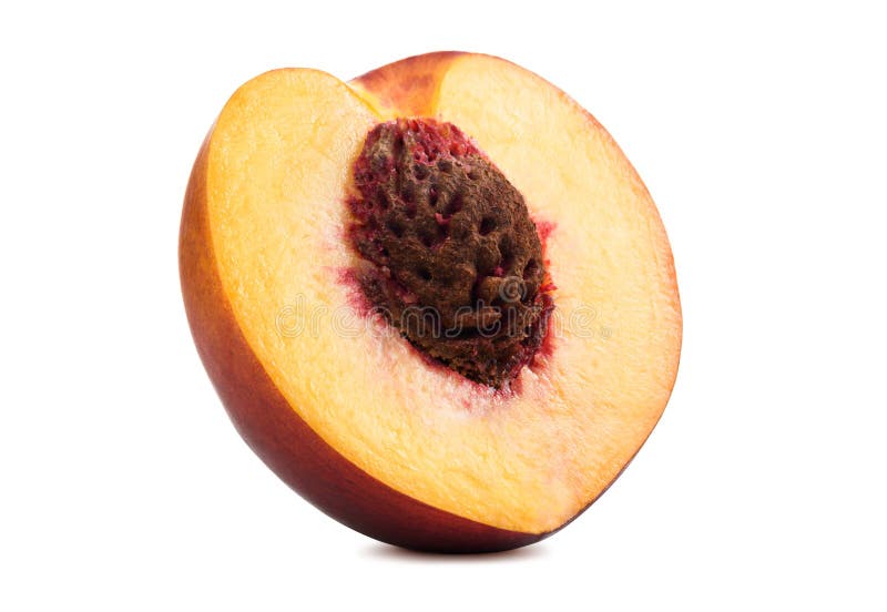 833 Peach Core Isolated White Stock Photos - Free & Royalty-Free Stock ...