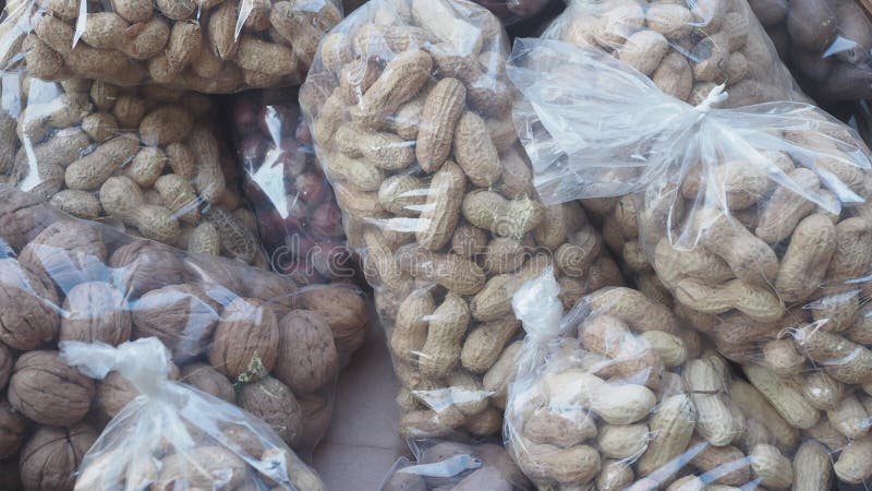 Fresh Peanuts in a Plastic Packet Stock Video - Video of peanuts ...