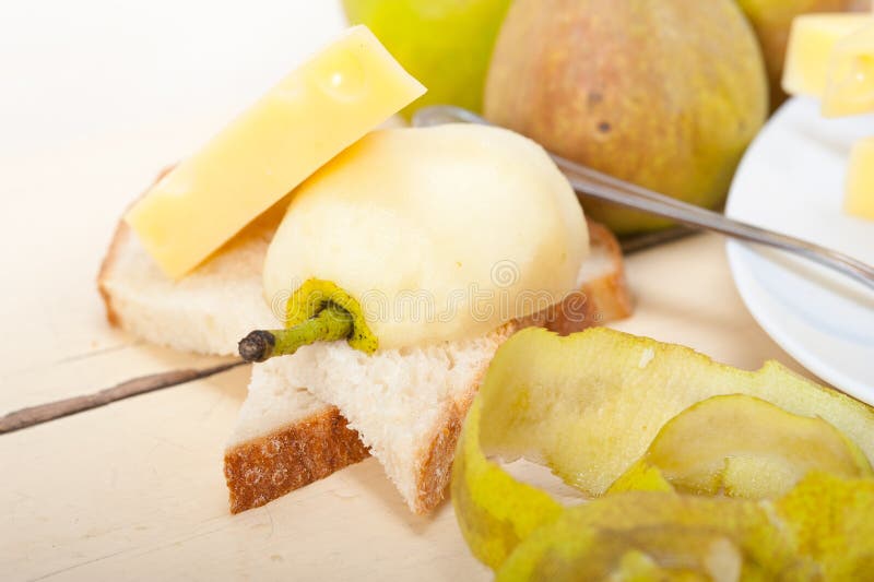 Fresh pears and cheese stock image. Image of healthy - 54139023