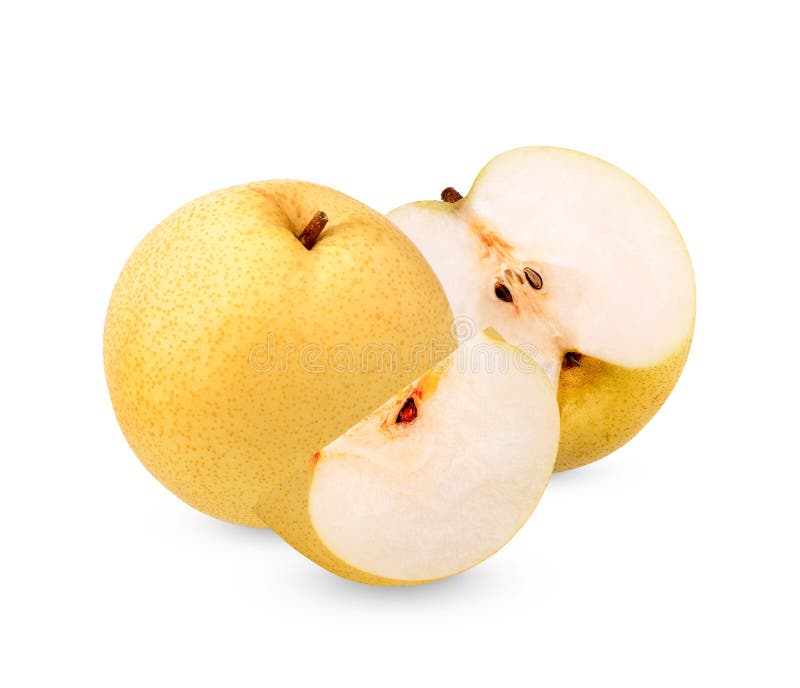 Fresh Pears Isolated on White Background Stock Photo - Image of ...