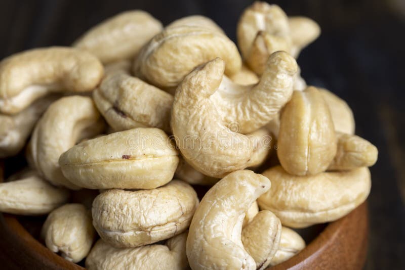 Fresh Peeled Cashew Nuts on the Table Stock Photo - Image of ingredient ...