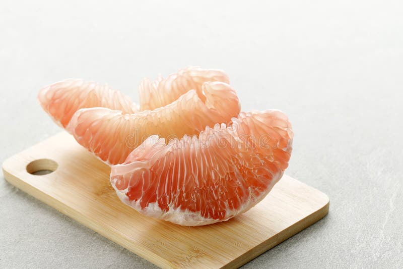Fresh Peeled Jeruk Bali Red Pomelo Stock Photo - Image of fruit, juice ...