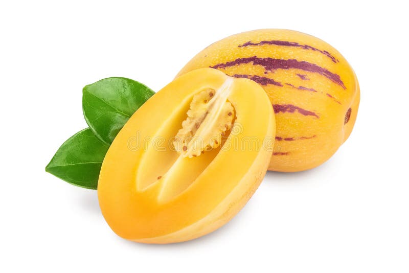 413 Ripe Exotic Pepino Fruit Isolated White Stock Photos - Free ...