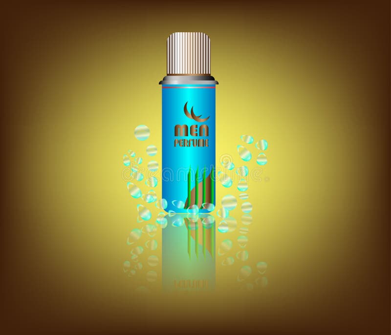 Fresh Perfume Bottle Design Stock Vector - Illustration of element ...