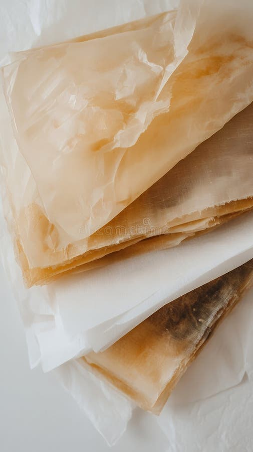 Golden Flaky Phyllo Pastry Sheets Stock Photos - Free & Royalty-Free ...