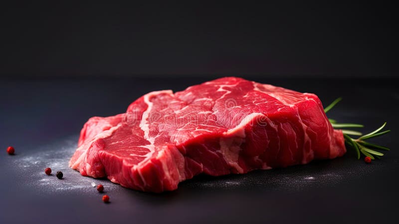 A Fresh Piece of Meat in Isolation on a Clean Background Stock ...