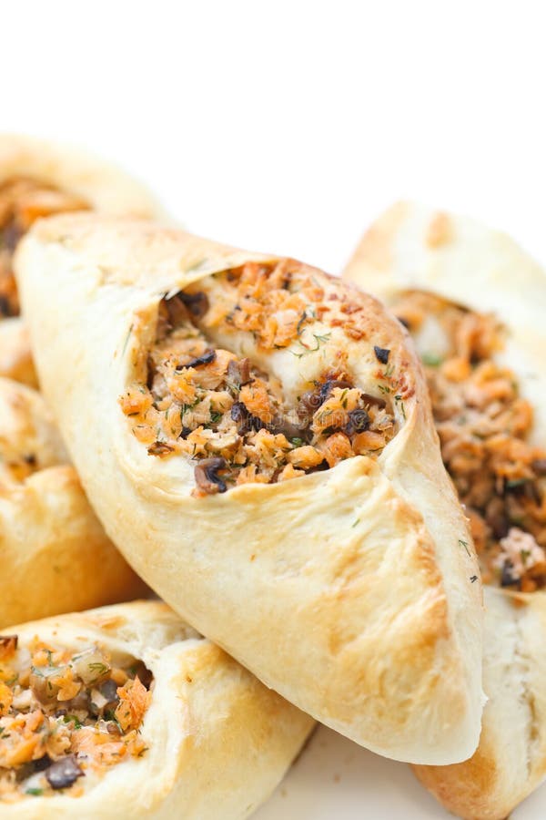 Fresh pies with meat stock image. Image of lunch, fast - 23487001