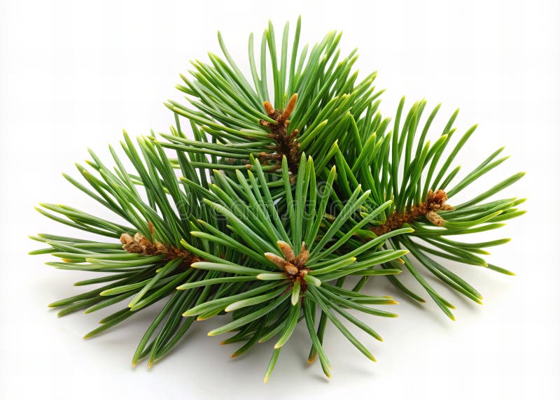 Fresh Pine Needle Cluster with Thin and Sharp Foliage, Showcasing ...