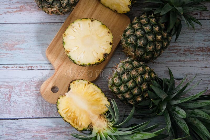 Fresh Pineapple from the Farm Stock Photo - Image of kitchen, seasoning ...