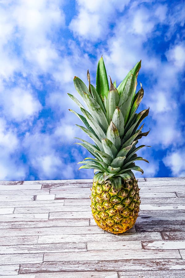 Fresh Pineapple Fruit As a Still Life, Close-up and Detailed View Stock ...