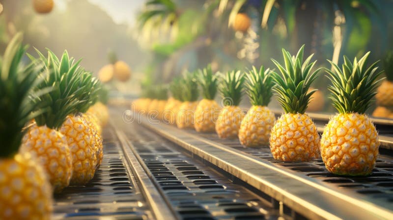 Fresh Pineapple Processing Line for Juice Production in a Tropical ...