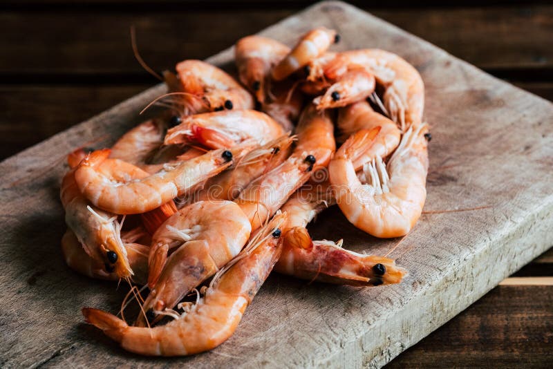 Fresh pink prawns stock photo. Image of shell, pink - 182766570
