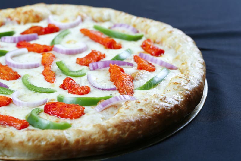 Pizza and Fresh Ingredients Stock Image - Image of lunch, horizontal ...