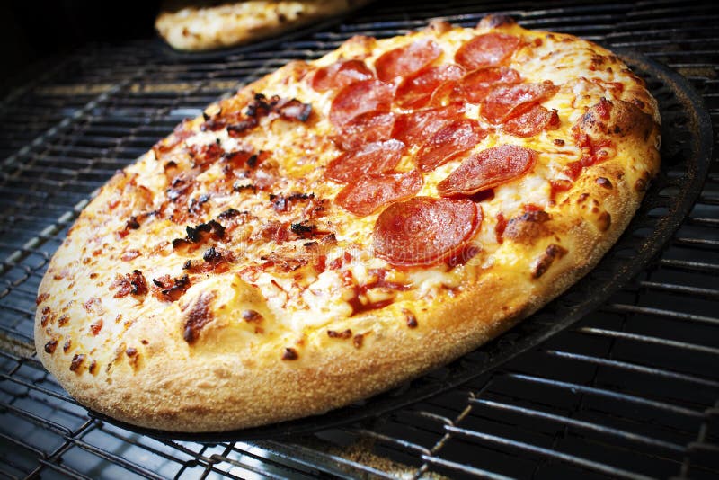 Fresh Pizza stock photo. Image of delicious, tomato, food - 16459666