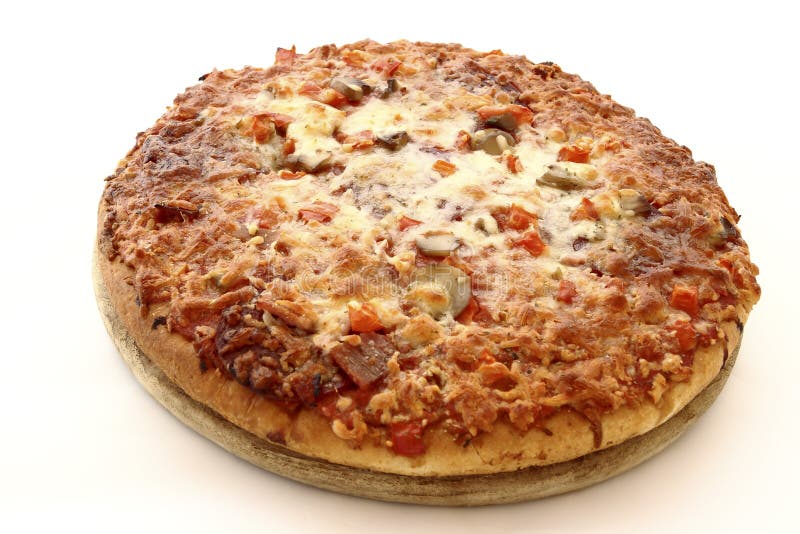 Fresh pizza stock image. Image of snack, crust, cuisine - 17552413