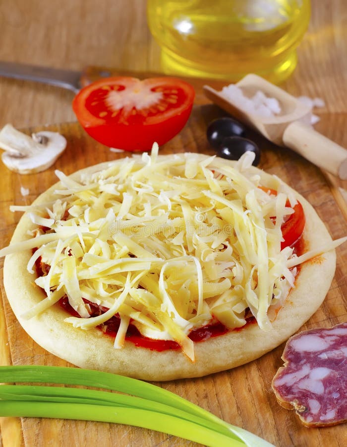 Fresh pizza stock image. Image of meal, lunch, piece - 24079951