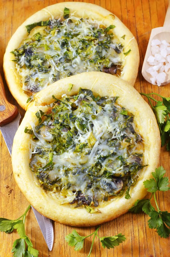 Fresh pizza stock image. Image of food, basil, organic - 24079955