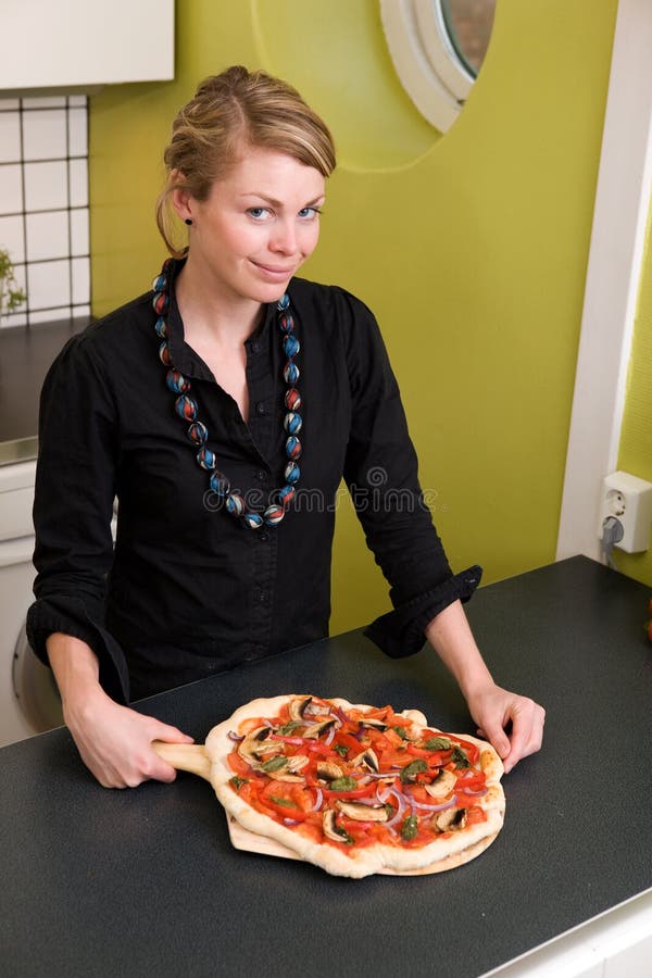 Fresh Pizza stock photo. Image of vegetarian, prepare - 3193302