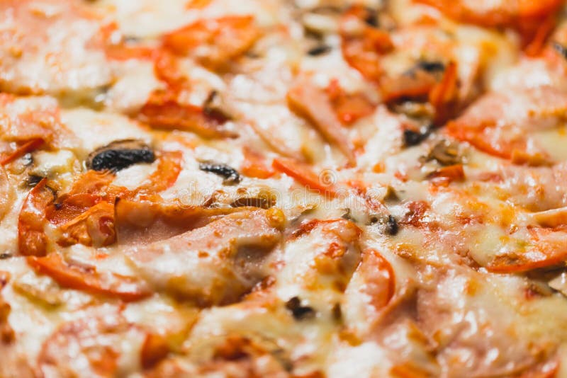 Fresh pizza background stock image. Image of mozzarella - 93191539