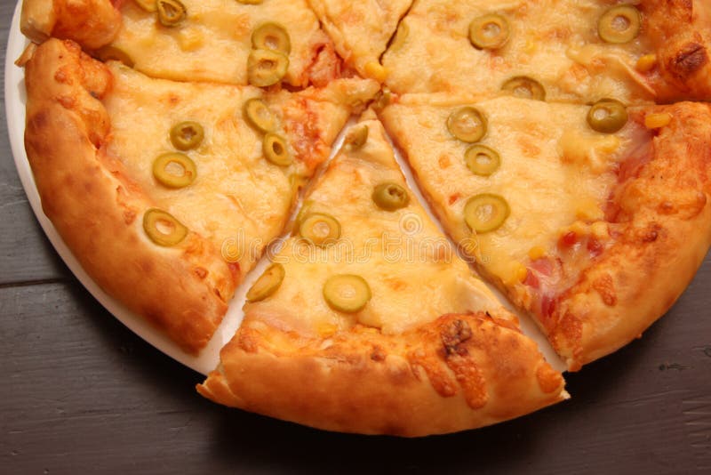 Fresh Pizza creative set stock image. Image of diameter - 209097285