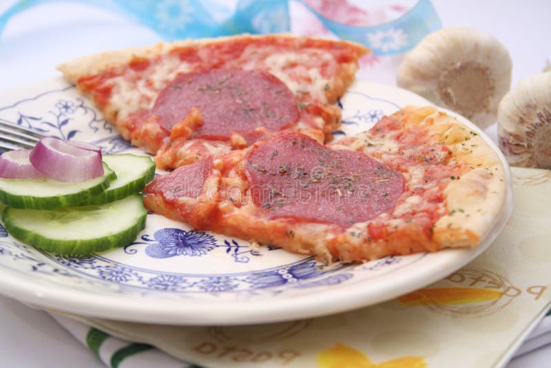 Fresh pizza stock photo. Image of slice, meal, lunch - 37490754