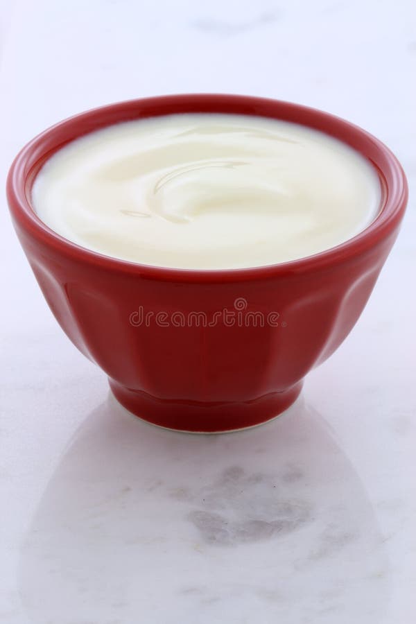 Fresh plain yogurt stock image. Image of lemonyogurt - 39382469