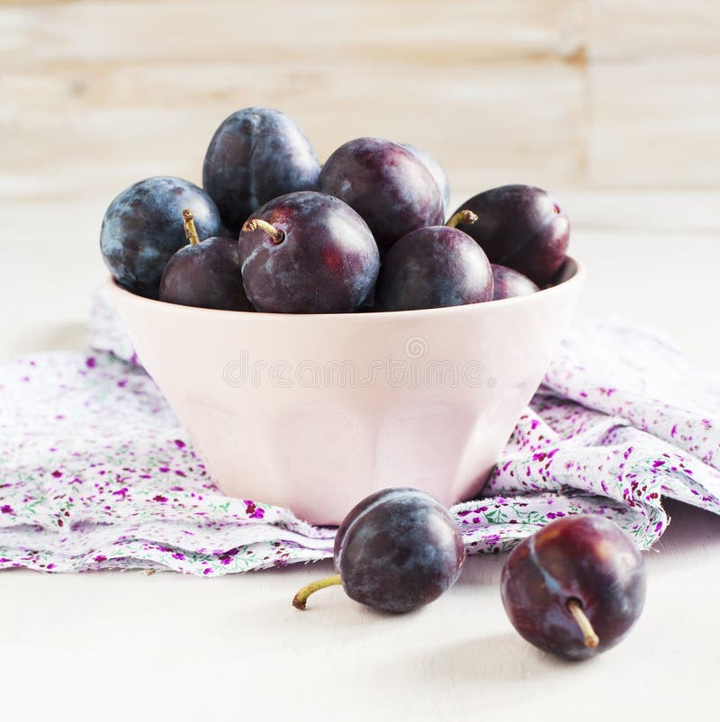 Fresh plums stock image. Image of fruit, garden, diet - 44228241