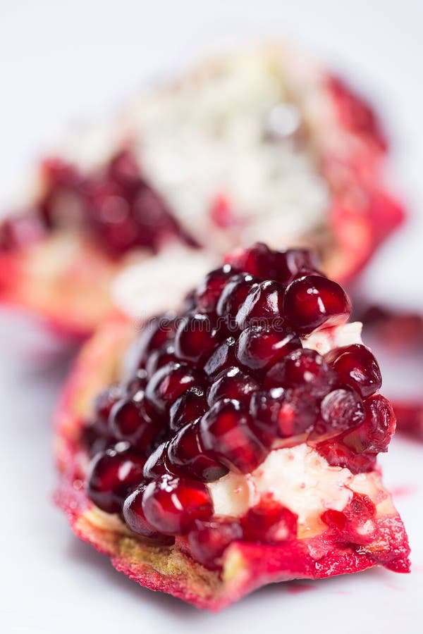 Fresh pomegranate stock image. Image of natural, grains - 38105187