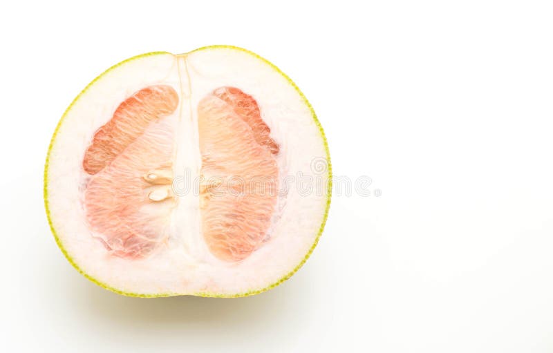 Fresh Pomelo on White Background Stock Photo - Image of healthy ...