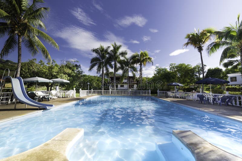 Fresh pool in a sunny day stock photo. Image of countryside - 90724956