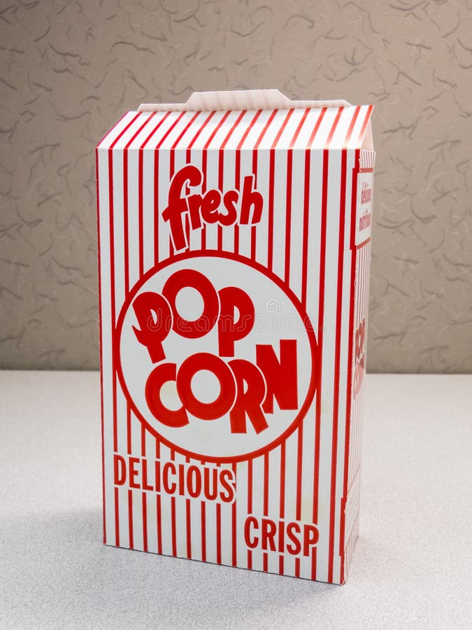 Fresh Popcorn stock photo. Image of carton, film, closeup - 39237236