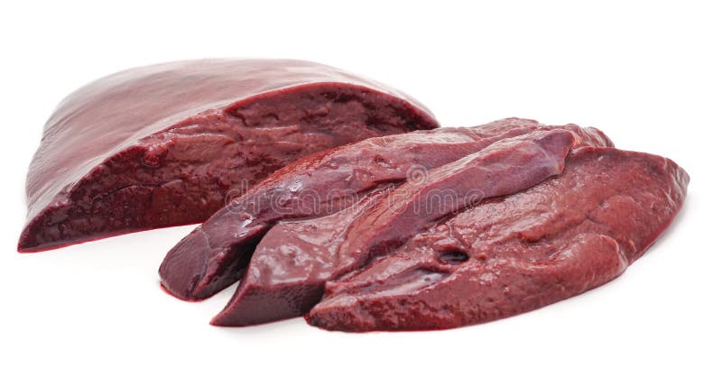 Fresh pork liver stock image. Image of slices, treatment - 176946385