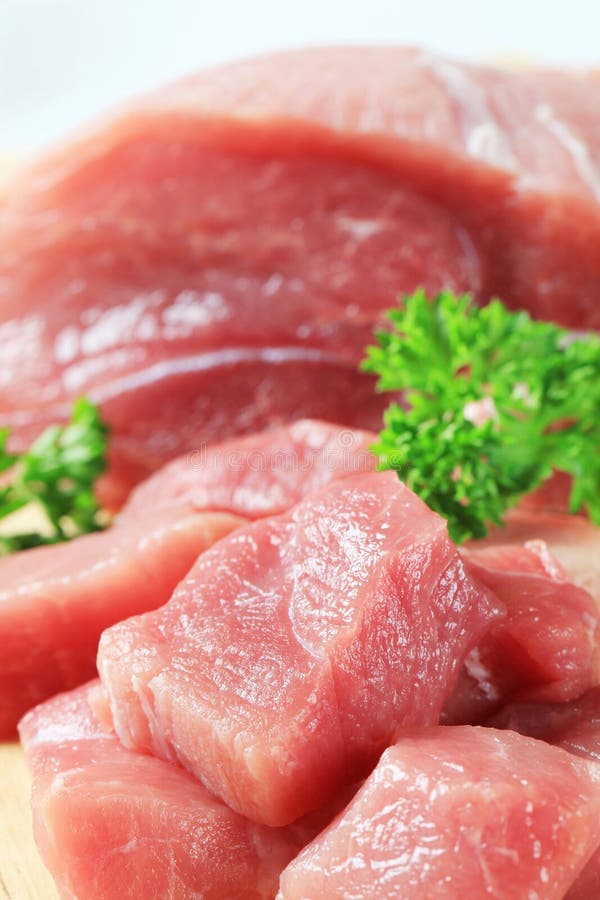 Fresh pork meat stock photo. Image of detail, green, food - 22484056