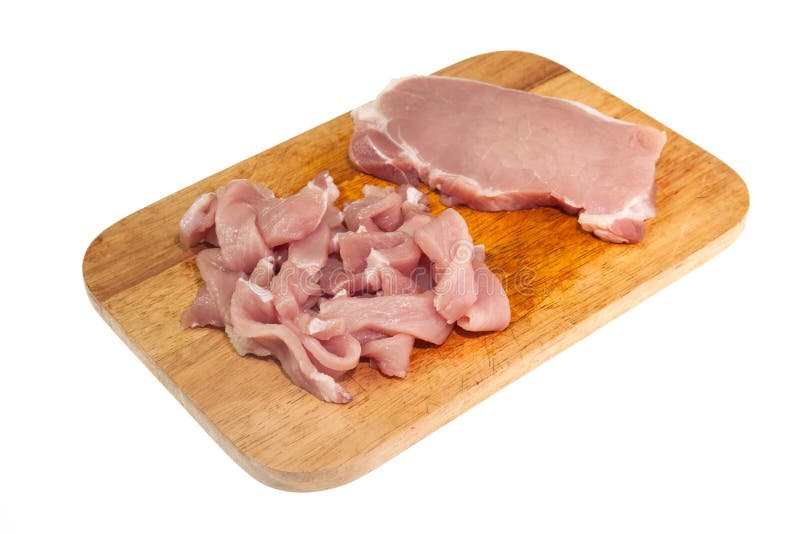 Fresh pork meat stock photo. Image of isolate, meat, board - 39277648