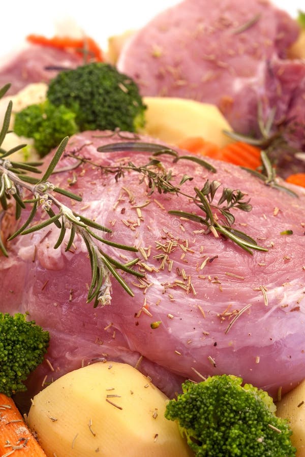 Fresh pork meat stock photo. Image of carrots, eating - 35965196