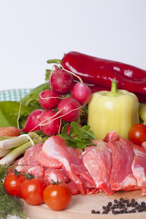 Fresh pork meat stock photo. Image of preparation, slice - 84359582