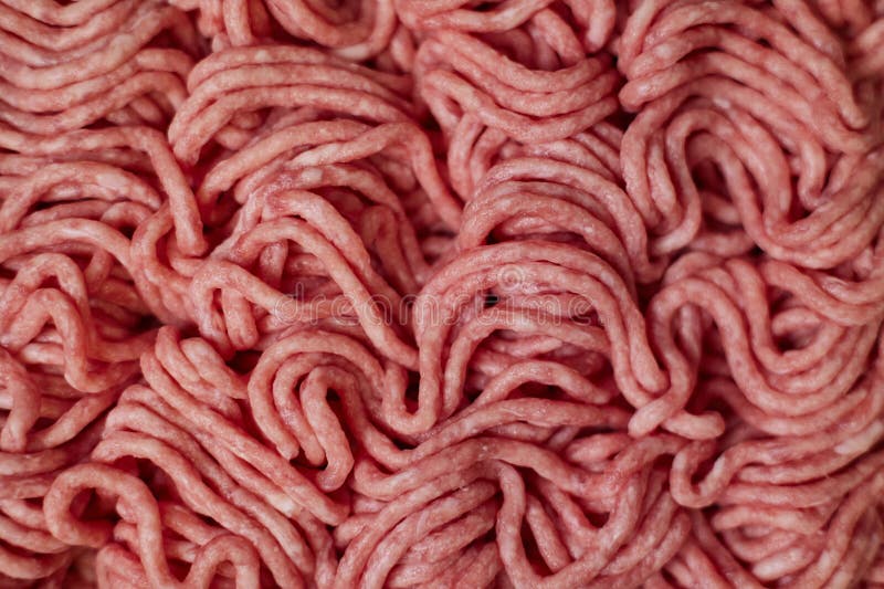Fresh Pork Minced Meat Texture Background Stock Image - Image of cutlet ...