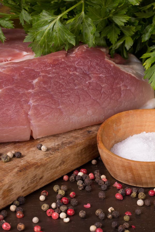 Fresh pork stock image. Image of sesame, meat, delicatessen - 47781291