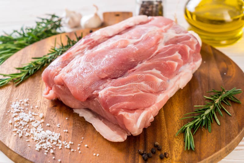 Fresh pork raw fillet stock image. Image of sirloin - 149621679
