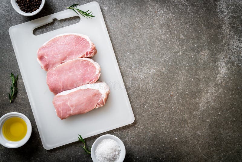 Fresh pork raw stock photo. Image of pieces, pork, fillet - 156249678