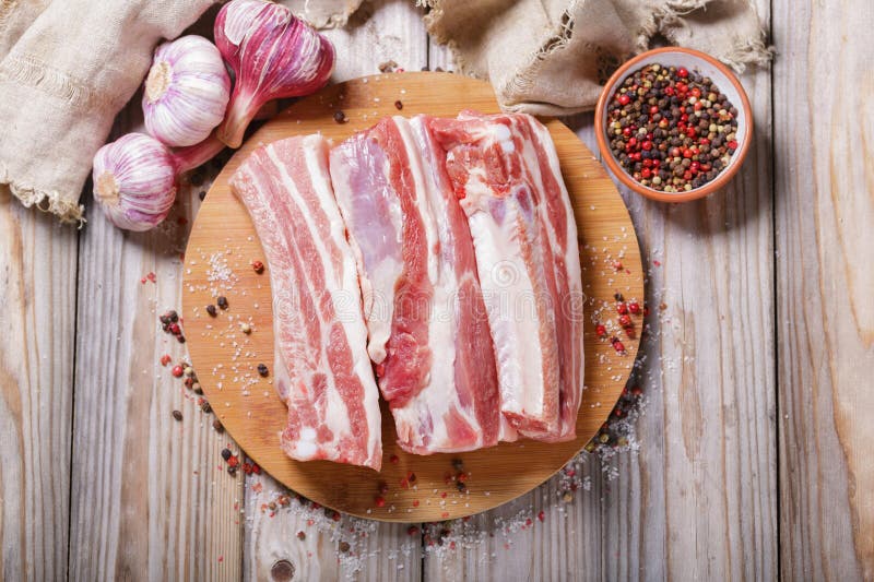 Fresh Red Pork Minced Meat Texture Close Up. Stock Image - Image of ...