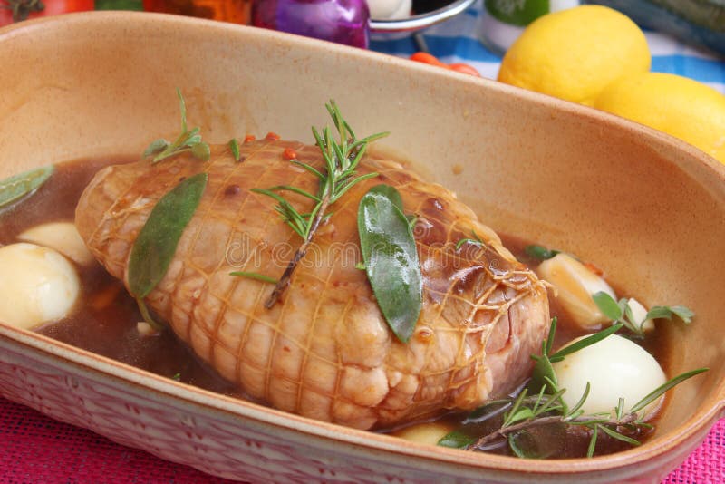 Fresh pork roast stock image. Image of herbs, pork, rosemary - 37464813