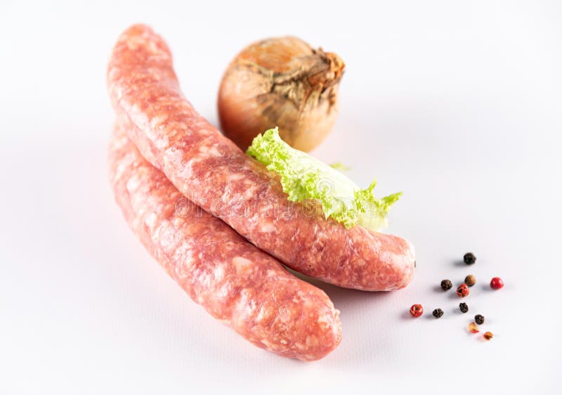 Fresh Pork Sausage for Frying Stock Image - Image of frying, meat ...