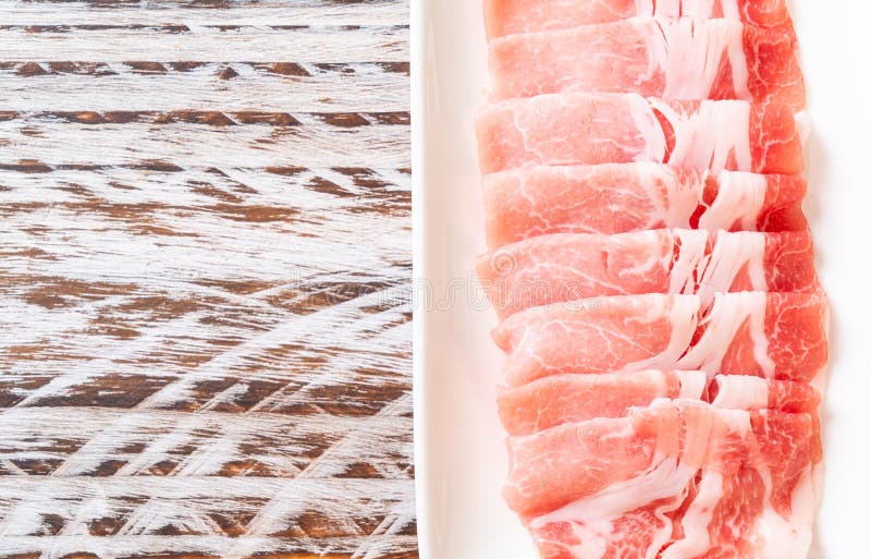 Fresh pork sirloin sliced stock photo. Image of dinner - 181003410