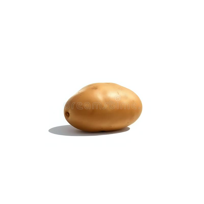 Fresh Potato on a Clean White Background Stock Photo - Image of fresh ...